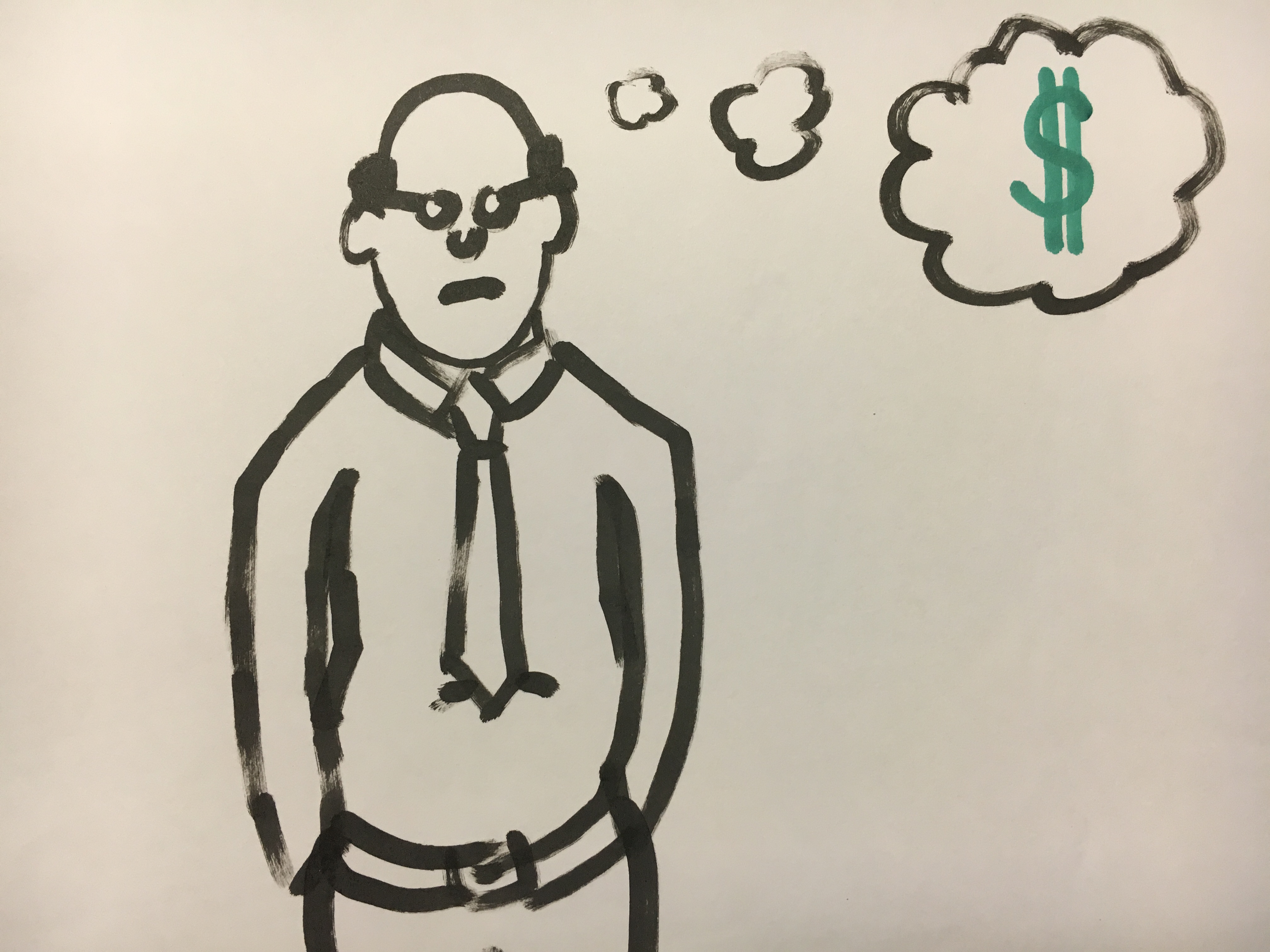 Drawing of an economist — Economy
