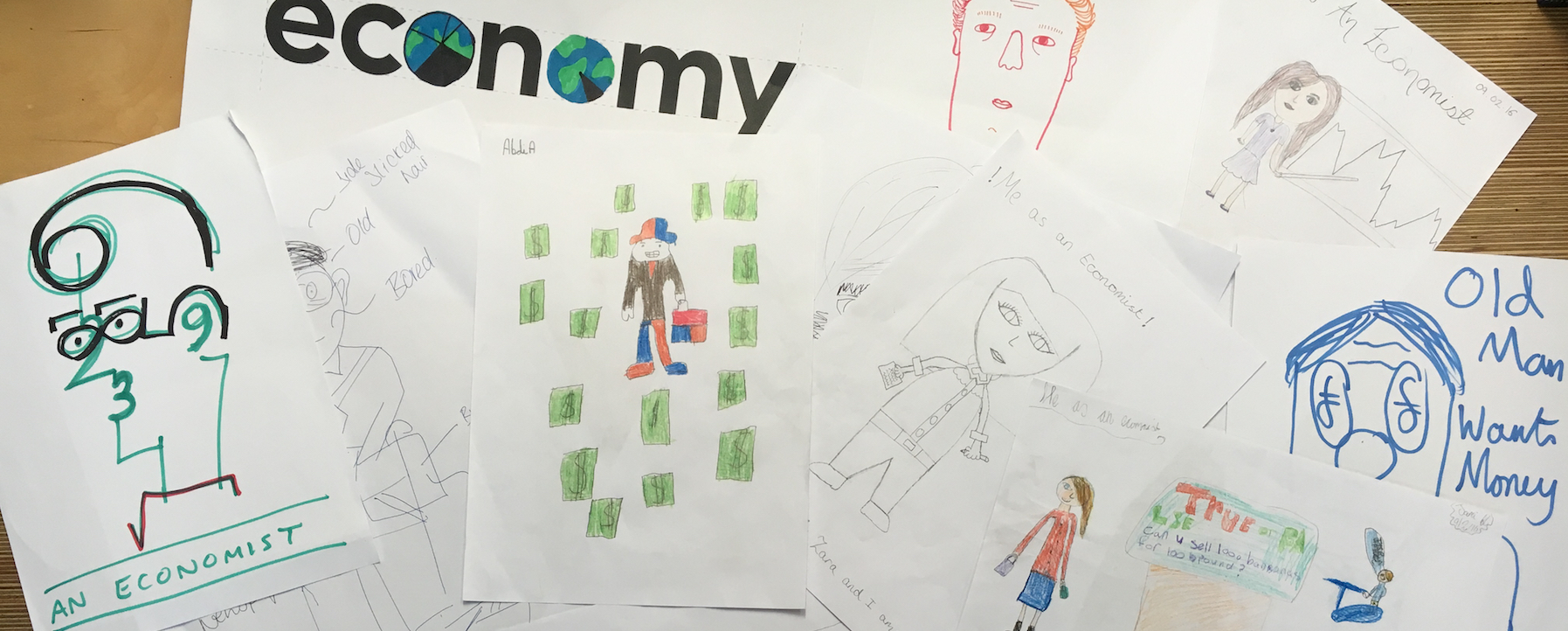 A collection of drawings of economists — Economy