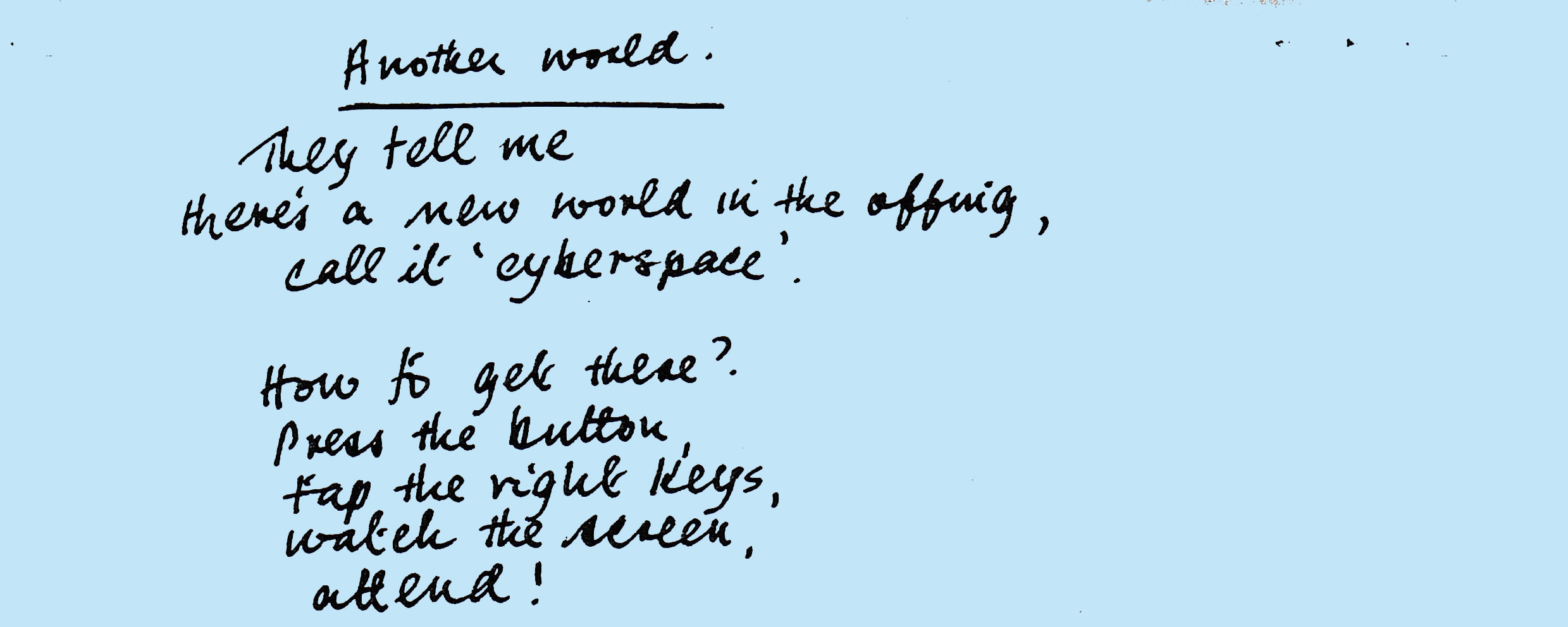 Another World — Economy