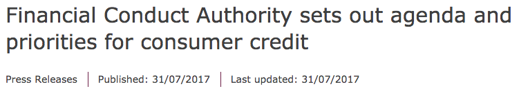 FCA Press Release — Economy